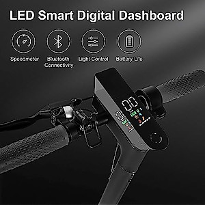 Electric Scooter for Adults, Daily Commuting Foldable Portable E-Scooter, Max Speed 15-19 mph Max Range 19mile, Dual Brake System Safety Commuter Electric Scooter and Smart App