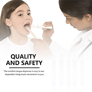 25pcs Spatula Professional Dental Depressors Plastic Stick Plastic Dental Practical