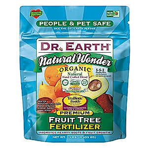 Dr. Earth 70656 1 lb 5-5-2 MINIS Natural Wonder Fruit Tree Fertilizer