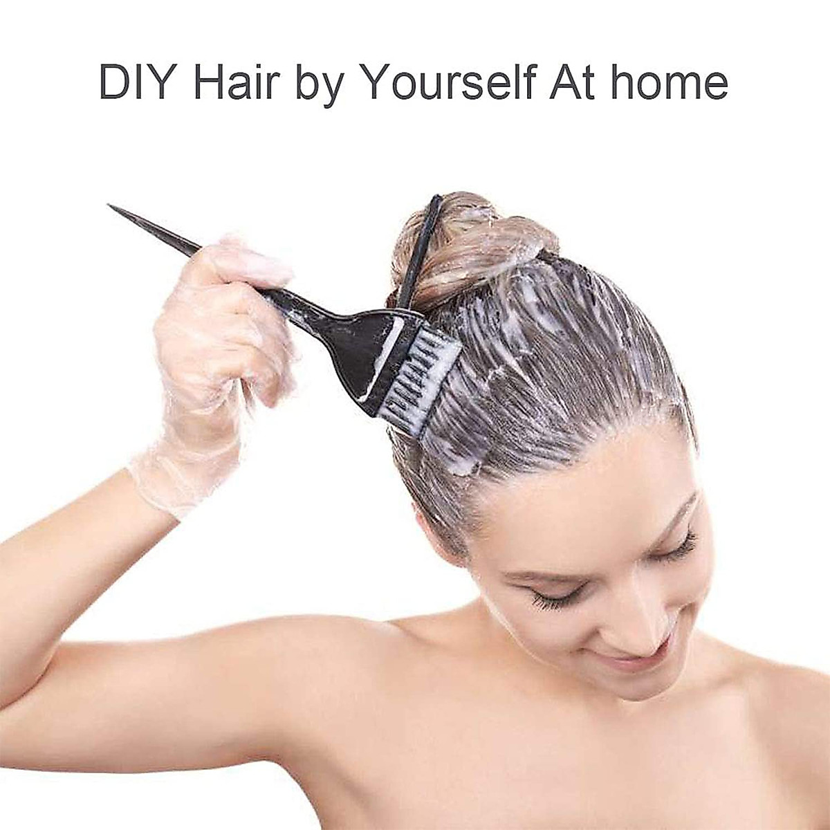 12 Pcs Hair Dye Brushes Color Tint Applicator for Salon Use Home DIY Dyeing, Black