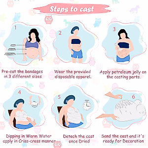 Crawl Story Belly Cast Kit Pregnancy-Baby Casting kit | With 5-Plaster Cloth Roll, Hanging Hardware & Decorative items| Perfect Baby Shower & Pregnancy Gifts|Pregnancy Belly casting kit baby bump cast