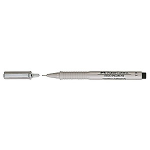 Faber-Castell 166399 0.3 mm Ecco Pigment Fibre-Tip Pen - Black