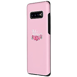 Galaxy S10+ Miya - Custom Floral Phone Cover Pink Personalized Case