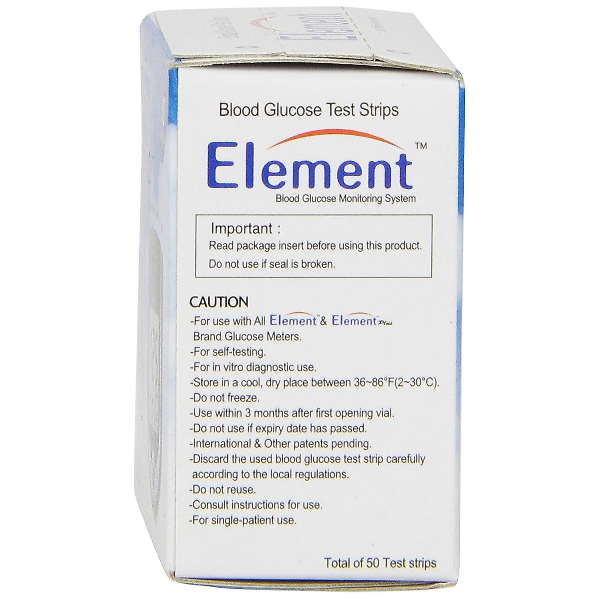 Element Brand Test Strips, 50 Count