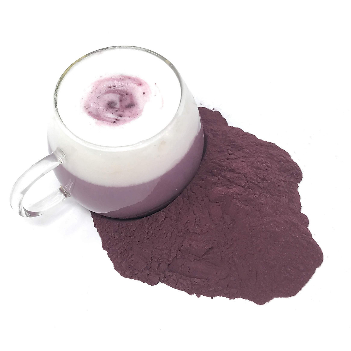 Purple Taro Powder - Naturally Dyes Food Purple/violet - Net Weight: 2.65oz / 75g - Violet Food Dye For Ice Cream, Frozen Yogurt, Smoothies & Bubble Tea - 100% Pure & Natural Colocasia Esculenta