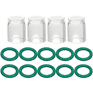 RIVERWELD TIG Insulated Class Cup #8 (1/2" & 12.5mm Orifice) Temperature Resistant O-Rings for SR WP 9 17 18 20 25 26 TIG Welding Torch 4pk