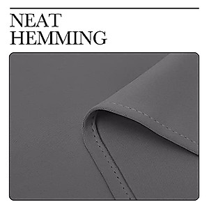 NICETOWN Blackout Window Curtains for Camper - (Grey Color) 42x40 Inch, 2 Panels Set, Thermal Insulated Room Darkening Blackout Drapes/Draperies with Rod Pocket & Back Tab for Loft