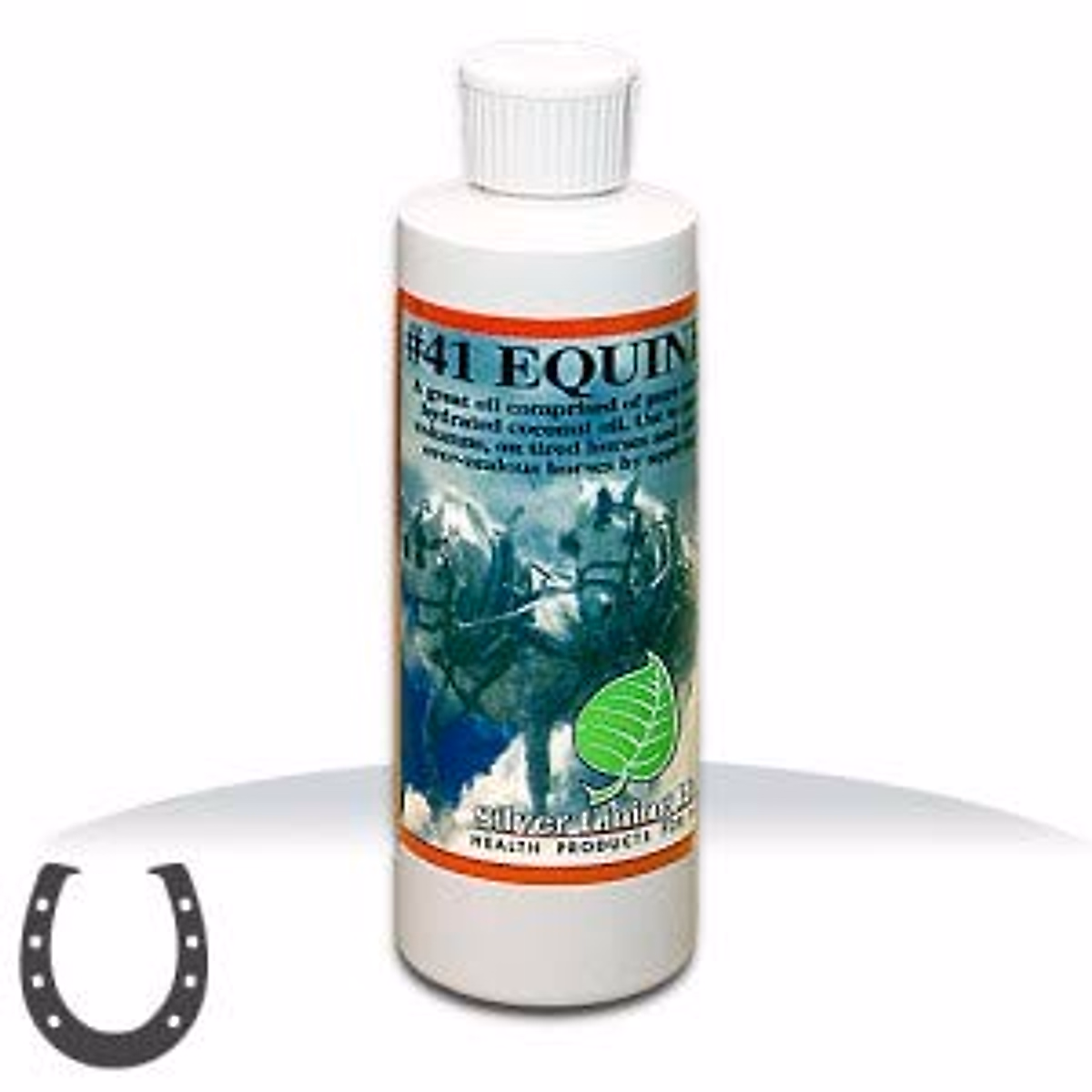 Silver Lining Herbs 41 Equine Oil - Horse Oil Made with All-Natural Ingredients - Essential Oil Blend to Calm Anxious, Restless, and High-Strung Horses - Natural Massage Oil for Horses - 8 oz Bottle
