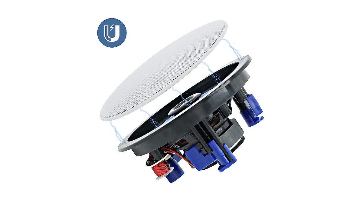 Herdio 4 Inch in-Ceiling Speaker 80 Watts Full Range Celling Speaker ...