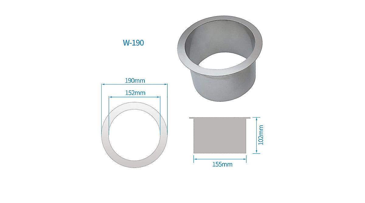 Drop-in Stainless Steel Trash Chute for Restaurants & Kitchens