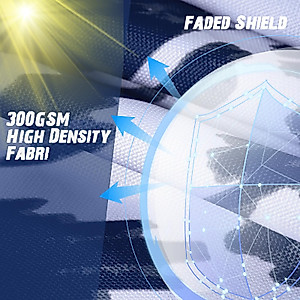 PRIMEPATIO 19x19 Outdoor Cushions Patio Furniture Cushion Set, Deep Seat Patio Chair Cushion & Foam Back Cushion, Outside Couch Sofa Replacement Cushions, Waterproof Outdoor Seat Cushions (Navy)