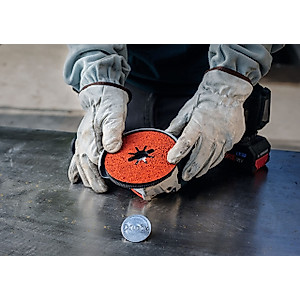 Bosch Professional 25x Expert R782 Prisma Ceramic X-LOCK Fibre Discs (for Steel, Stainless steel sheets, Ø 125 mm, Grit 80, Accessories Small Angle Grinder)