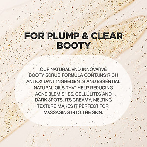 Butt Scrub Wash | Booty Scrub Body Exfoliator for Acne, Ingrown Hair, Bikini & Razor Bump | Exfoliating Butt Scrub for All Skin Type | Butt Scrub Wash for Body Acne and Razor Bump | Butt Acne Scrub