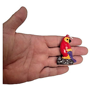 Pirate Themed Birthday Cake Candles (Set of 6) Treasure Chest, Skull, Sword, Pirate Hat, Pirate Ship and a Parrot. Great Cupcake Topper Candle (1 Set)