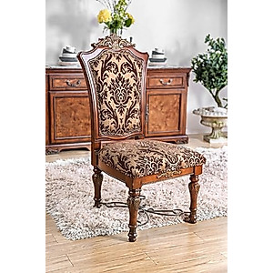 Wycian Chair Base, Boho High Chair 2PCS Brown Solid Wood 23" L 26" W 47" H Living Room Bedroom Dining Rooms Garden Kitchen Counter Chairs