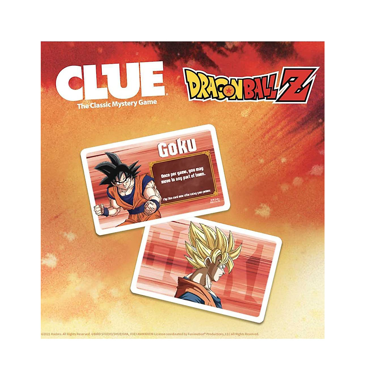 CLUE Dragon Ball Z | Collectible Clue Board Game Featuring Anime Show | Officially-Licensed Game with Familiar Locations and Iconic Characters from Dragon Ball Show