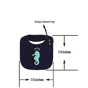 Maiwa Waterproof Cotton Baby Bibs for Boys for Drooling Teething Feeding 6 Pack