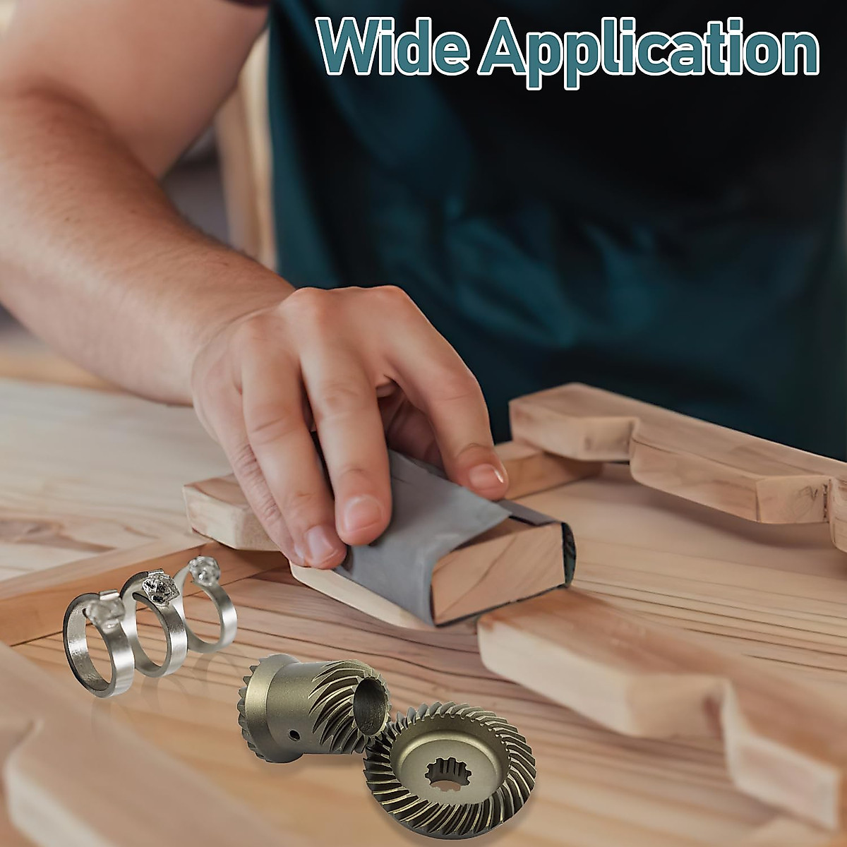 Sandpaper Sand Paper Assortment Pack 9 Grits Sand Paper for Wood Metal Car, Wet Sanding Paper 400 600 800 1000 1200 1500 2000 2500 3000 (72 Pcs)