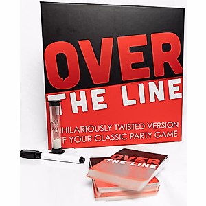 Over The Line Party Game- A Hilarious Acting and Drawing Word Card Guessing Game