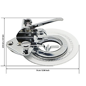 Daisy Flower Stitch Presser Foot Decorative Embroidery Stitch Circles Ruffler Sewing Machine Presser Foot for Most Low Shank Sewing Machines