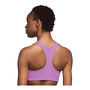Nike Women's Victory Compression Bra (Medium) Violet/White