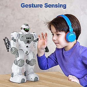 Zreswap Remote Control Robot Toys for Kids: Intelligent Programmable Robot Gifts for Kids Popular Science Story Toys with 2.4Ghz WiFi Signal Gesture Sensing for Kids
