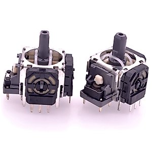 Deal4GO 2 Pack Original 3D Analog Stick Joystick Module Thumbstick Replacement for PS4 DualShock 4 Controller Grey