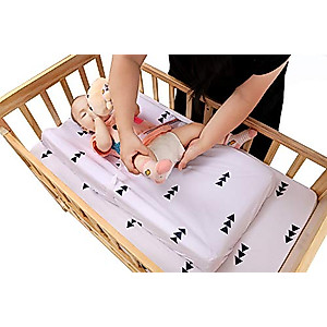 Knlpruhk Changing Pad Cover Set 2 Pack 100% Jersey Knit Cotton Ultra Soft Stretchy Baby Girl Boy Grey Arrows and Black Triangles for a Standard Baby Change Pad