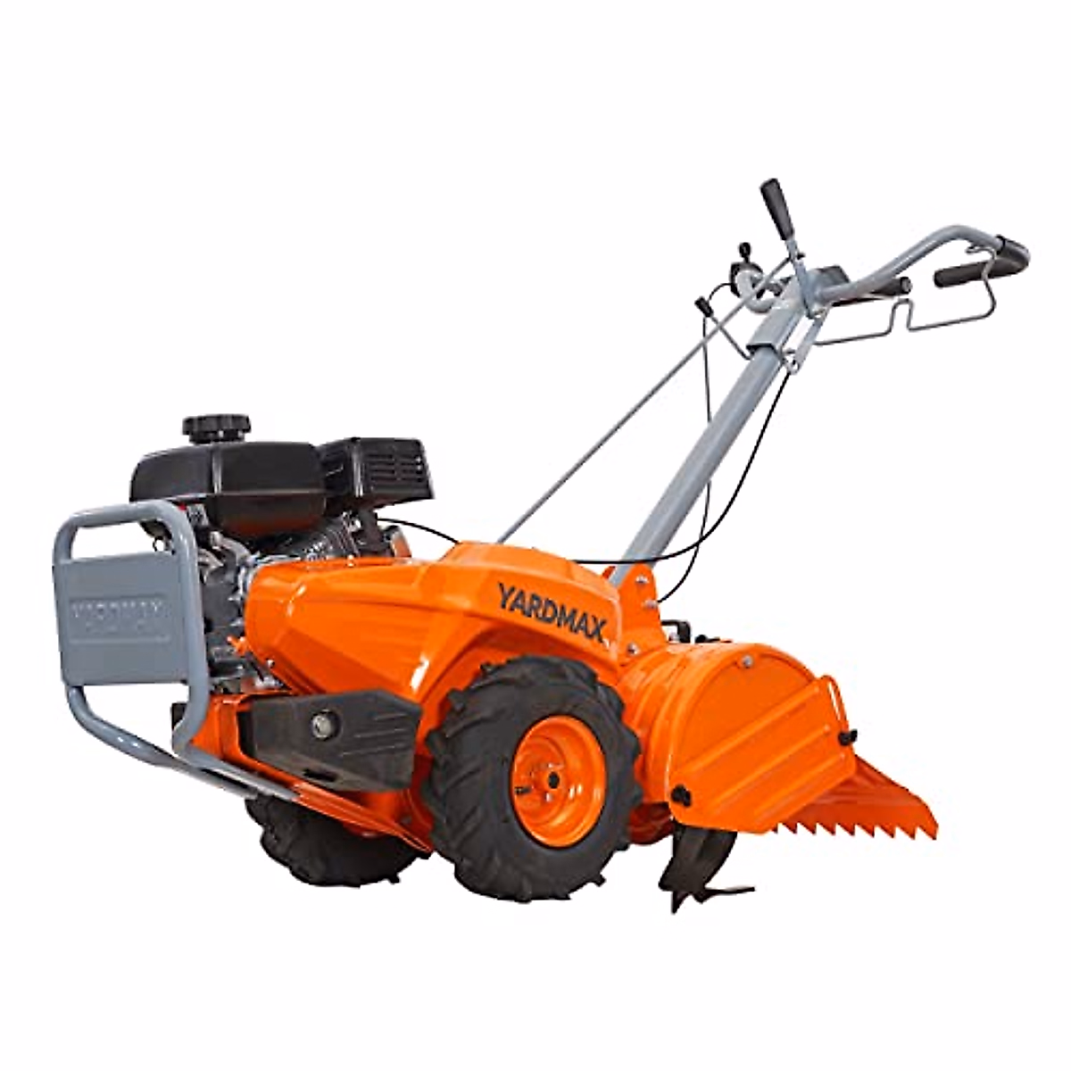 YARDMAX 18 in. 209 cc Gas OHV Engine Rear Tine Tiller with Dual Rotating Tilling