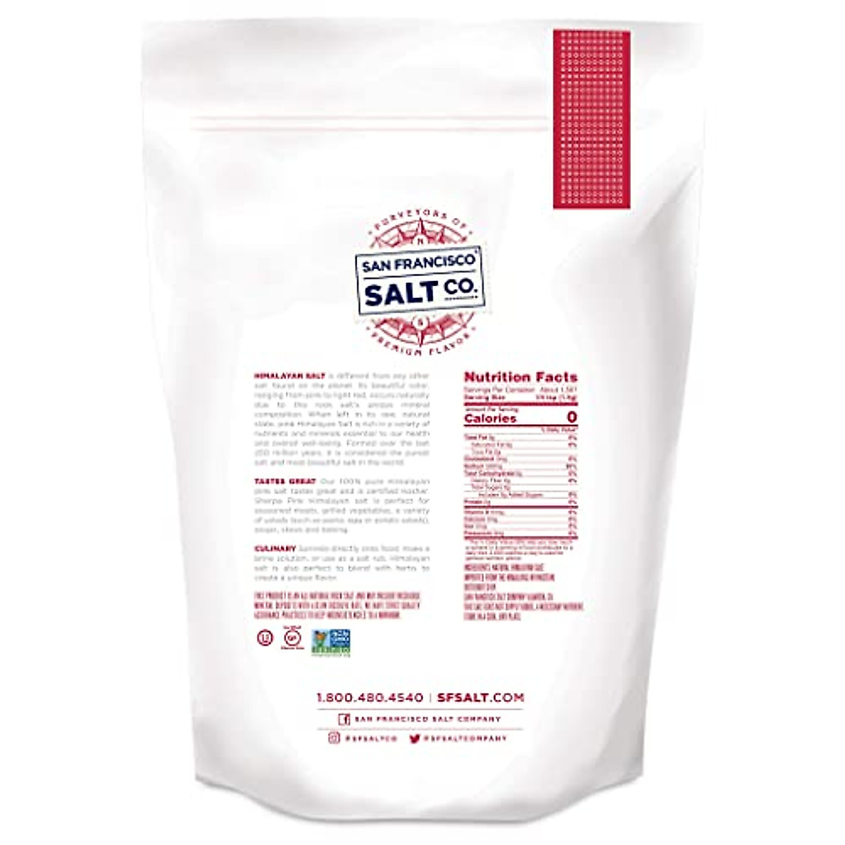 Sherpa Pink Himalayan Salt - 5 lbs. Fine Grain