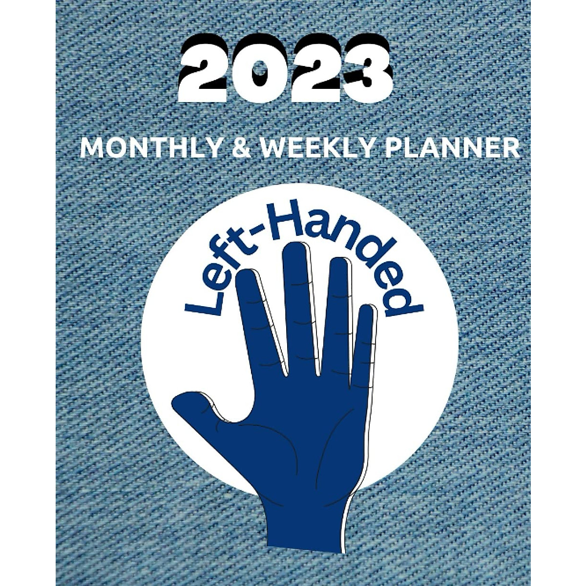Left Handed 2023 Planner : Organize and Plan your Monthly and Weekly Activities | Calendar with Planning Pages on the Left and Puzzles / Notes on the Right (Hebrew Edition)