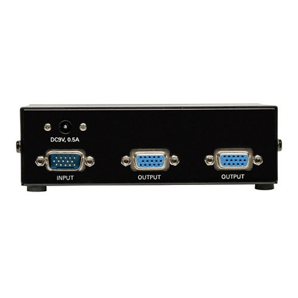 Tripp Lite 2-Port VGA Splitter with Signal Booster High Resolution Video, 350MHz, 2048x1536 (HD15 M/2xF)(B114-002-R)