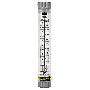 G3/4inch Female Water Liquid Flowmeter,1-10GPM Tube Cylindrical Panel Type Flow Meter,LZM-20G Flowmeter Instrument