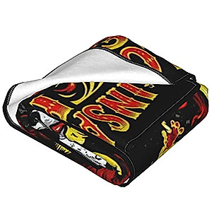 Insane Hip Clown Hop Posse Throw Blankets Flannel Blanket Lightweight Throw Blanket for Couch Bed Soft Warm Cozy 80"x60"