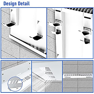 JDGPOKOO PS5 Wall Mount, 8 in 1 PS5 Wall Mount Kit with PSVR2 and PS5 Controller Holder & PSVR 2 and Headphone Hanger & Game Storage Stand for Playstation 5 (Disc & Digital Edition) & Playstation VR2