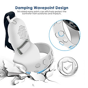 Silicone Cover for Oculus Quest 2, Protective Case Set Accessories for Meta VR, Multi Colors Soft Shell Skin