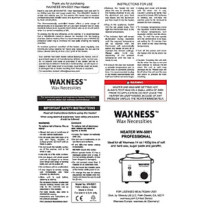 Waxness Green Tea Stripless Waxing Kit with 35.27 oz / 1 kg Wax