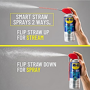 WD-40 Specialist White Lithium Grease Spray with SMART STRAW SPRAYS 2 WAYS, 10 OZ