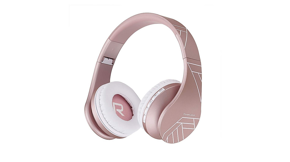 PowerLocus Bluetooth Headphones Over Ear, Bluetooth Headphone Rose Gold ...