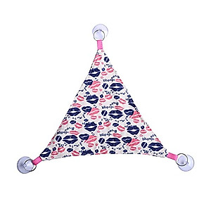 Gigicloud 2pcs Reptile Hammock with Suction Cup Reptile Bearded Dragon Hammock Swing Hanging Pet Bed Summer Cool Sleeping Bed for Lizard Snake Hamster Guinea Pig