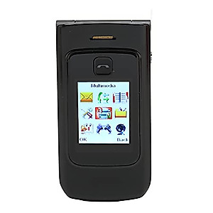 Jectse Flip Phone, Unlocked Cell Phone Big Button Phone with 2.4 Inch Screen, Flashlight, Removable Battery, 2G Phone Flip Cell Phone for Senior Elderly (Black)