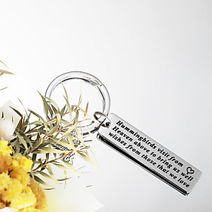 Kivosliviz Hummingbird Keychain Humming Bird Lover Keyring Gift for My Love Wishes Jewelry Hope Gift