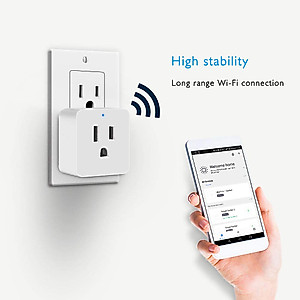 WIFI Smart Plug 4 Pack,LITSPED Smart plugs Work with Amazon Alexa Echo & Google Home and IFTTT, Smart Socket,Outlet Remote Control Devices, No Hub Required,UL Complied