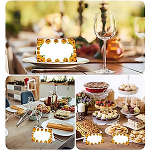 Halloween Decorations for Party,Rustic Wedding Table Name Number,Seating Cards,Tent Cards,Buffet Table Cards,Party Supplies,Place Cards for Wedding or Party,A Set of 25 Foldable Seat Cards-7