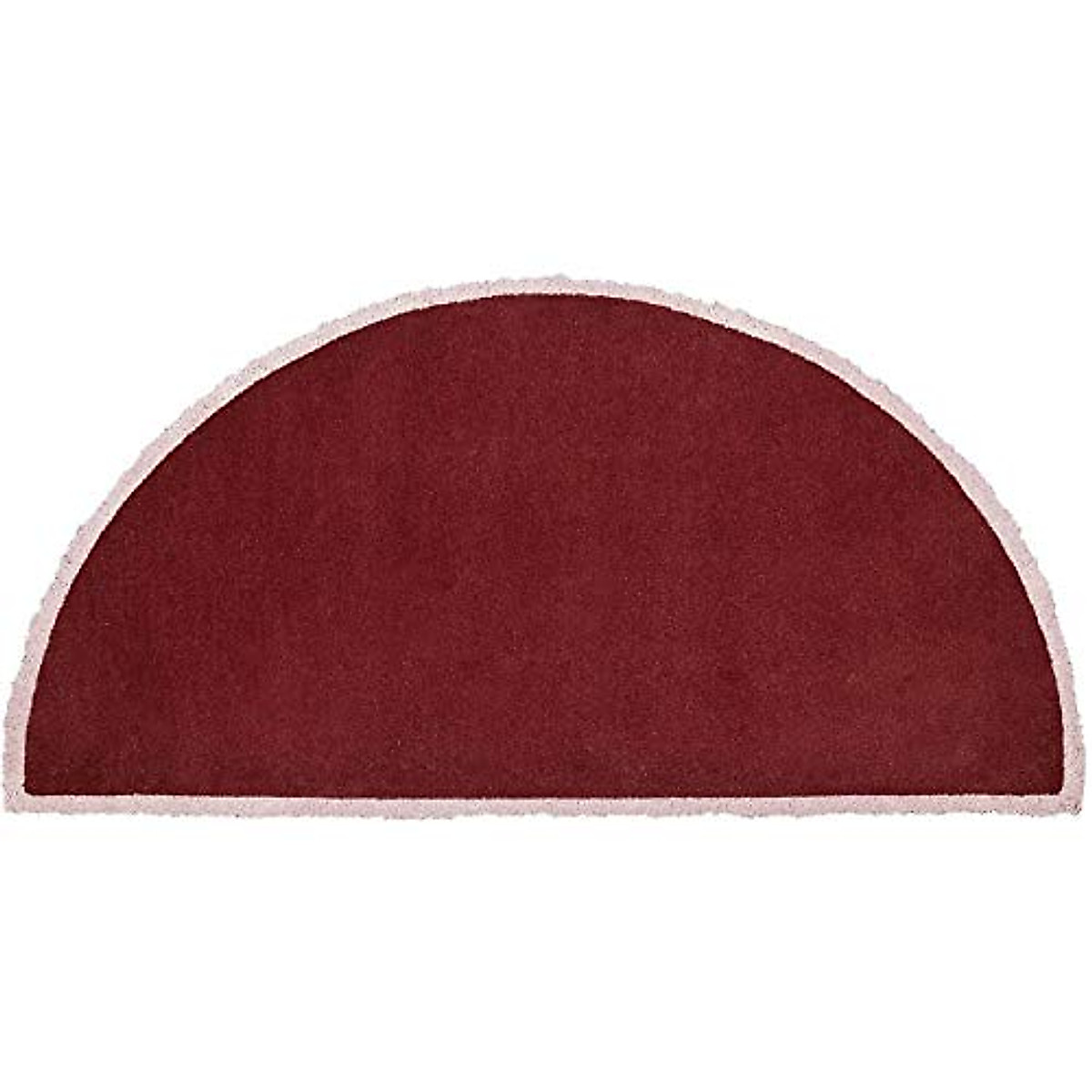 Minuteman Half Round 44'' x 22'' Hearth Rug - Plum Wine (H-50)