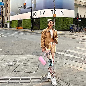 IBIZA VIBE Bag Crocodile Effect Retro Faux Leather Classic Clutch Shoulder Purse Handbag for Women, Pink