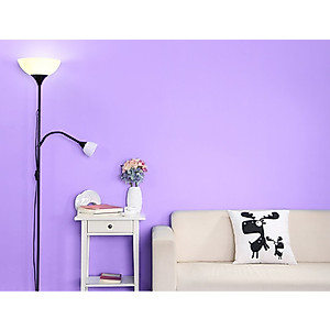 Yija Solid Color Frosted Waterproof Wallpaper Shelf Drawer Liner Self-Adhesive Cabinet Sticker 15.6 Inch by 98 Inch (Light Purple)