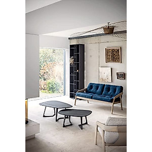 River 'Stone' Coffee Table. All solid Hardwood. Highest quality on Amazon.