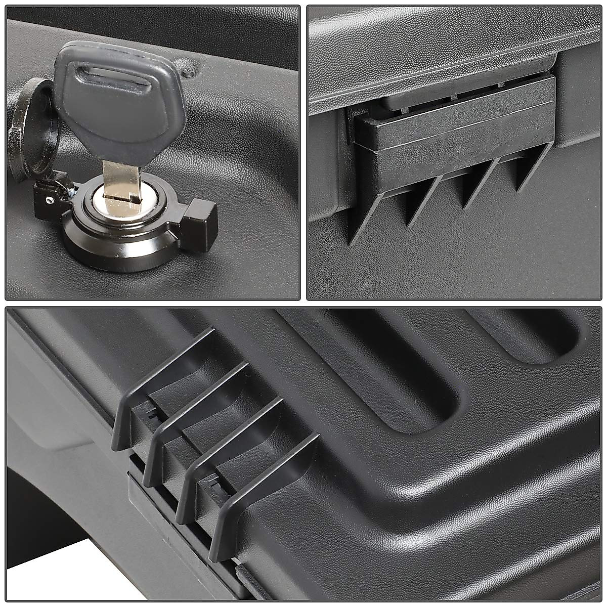 Auto Dynasty Left+Right Side Truck Bed Wheel Well Storage Case Tool Box w/Lock Compatible with Ford F-150 15-20