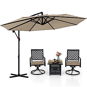 ABCCANOPY Cantilever Patio Umbrellas 10FT toast